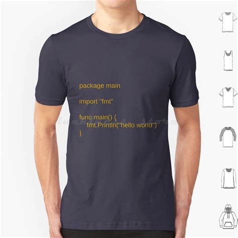 golang go programming language hello world t shirt cotton men women diy