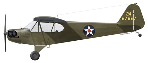 Cub Colours Piper O 59 De LUS Army Air Forces Piper Club France