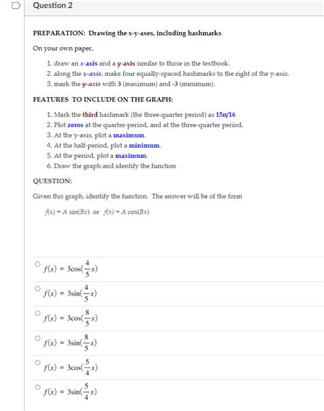 Solved Question 1 PREPARATION Drawing The X Y Axes Chegg Com