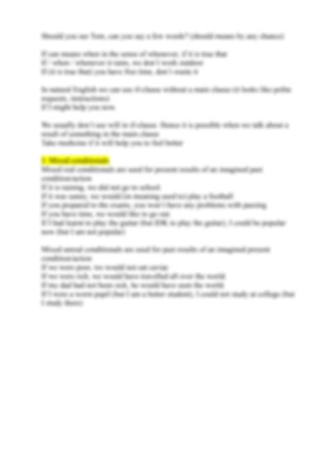 Solution English Grammar 1st Module Theoryexamples Conditional