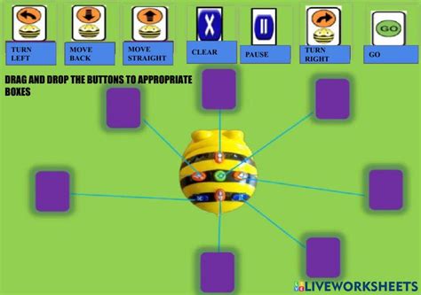 Bee Bots Buttons Free Interactive Worksheets 1861393