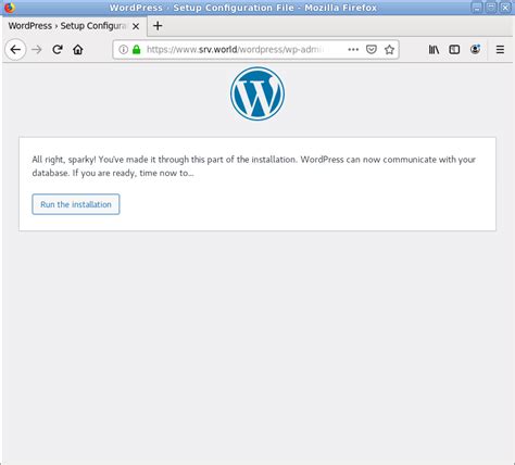 CentOS Stream 8 Apache Httpd Blog System WordPress Server World