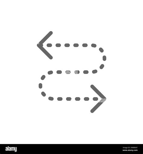 Dotted Line Conversion Arrow Icon App Interface Graphics Resource