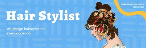 Hair Stylist Email Header Template Premium Editable Template Rawpixel