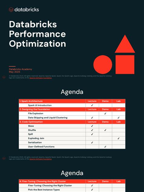 Databricks Performance Optimization Pdf Apache Spark Computer Cluster