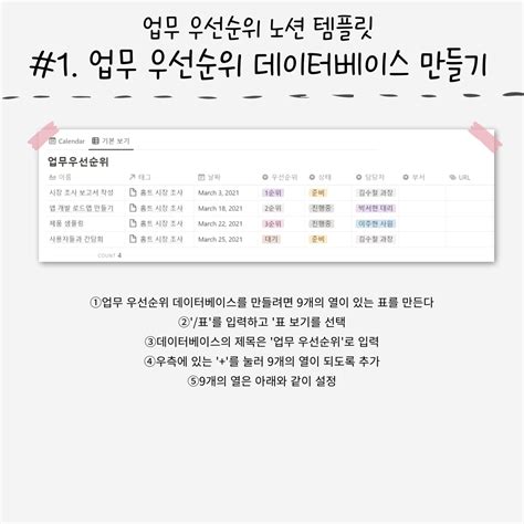 위키북스 ⭐ 업무 우선순위 노션 템플릿 배포 중 Mbti P들에게 필요한 노션 템플릿이 있어요 Facebook