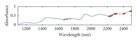 Wavelengths Selected From The Nir Spectral Data Reflecting Corn Oil