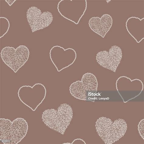 손으로 그린된 낙서와 원활한 패턴 하트 벡터 일러스트 레이 션 추상적인 배경 0명에 대한 스톡 벡터 아트 및 기타 이미지 0명 귀여운 낙서 드로잉 Istock
