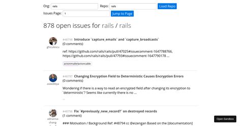 Rsk Github Issues Example Codesandbox