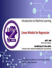 Linear Regression Introduction Models And Examples Course Hero