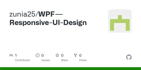GitHub Zunia25 WPF Responsive UI Design