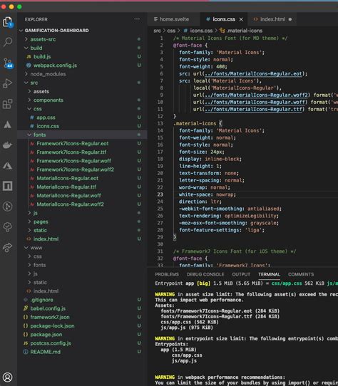 New Project Using Framework7 Cli Fonts Not Showing Questions