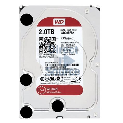 WD WD20EFRX-68AX9N0 - 2TB 5.4K SATA 6.0Gbps 3.5" 64MB Hard Drive