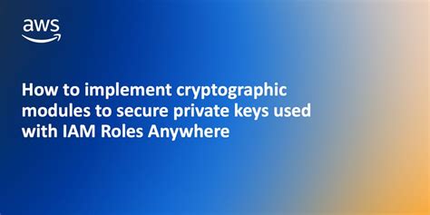 cyril parisot on linkedin how to implement cryptographic modules to secure private keys used with…