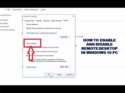 Windows 10 How To Enable Or Disable Remote Desktop Youtube To Disable