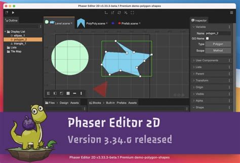 Phaser Editor 2d V3340 Released Phaser Editor 2d Blog Html5 Games Ide