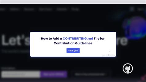 How To Add A Contributingmd File For Contribution Guidelines 1 Min Guide