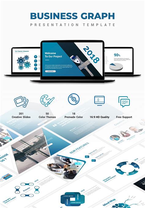 Business Graph Presentation Powerpoint Template Riset