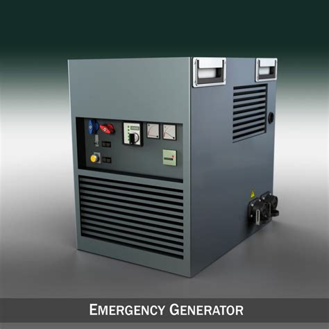 Emergency Generator 3d Model Flatpyramid