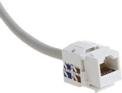 Cat6 Keystone Jacks Ethernet Cable Ends Keystone Modular Female Connectors Network Plug White At