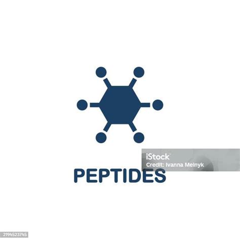 펩티드 아이콘입니다 펩티드 요소 유기농 스킨 케어 및 화장품 건강하고 촉촉한 피부를 위한 유기농 화장품 성분 건강관리와 의술에 대한 스톡 벡터 아트 및 기타 이미지 Istock