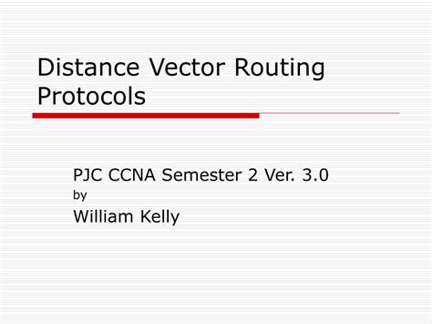 Ppt Distance Vector Routing Protocols Powerpoint Presentation Free