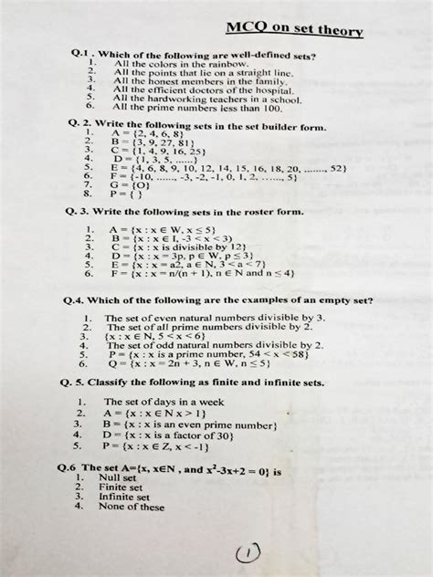 Sets Relations And Function Assignment Pdf