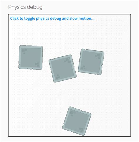 what happened to physics visual debugging example questions defold