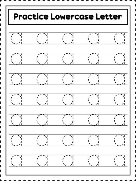 Abc Alphabet Letter Tracing Lowercase Letter A Handwriting Practice