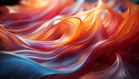 Premium Photo Abstract Backdrop With Vibrant Colors Flowing Wave Pattern And Modern Design