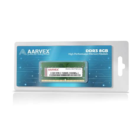 Aarvex Laptop Ram 8gb Ddr3 1600mhz Mega Jaipur