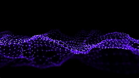 검은 배경에 파란 빛이 있는 추상적인 물결 움직이는 점들이 있는 과학 배경 네트워크 연결 기술 입자가 있는 디지털 구조 3d 렌더링 0명에 대한 스톡 사진 및 기타 이미지