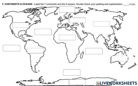 The 7 Continents And 5 Oceans