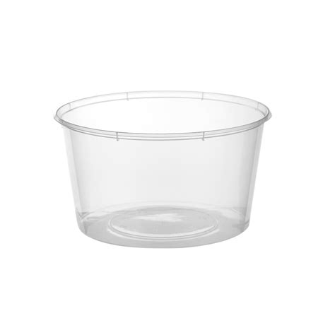 Clear Round Microwavable Container
