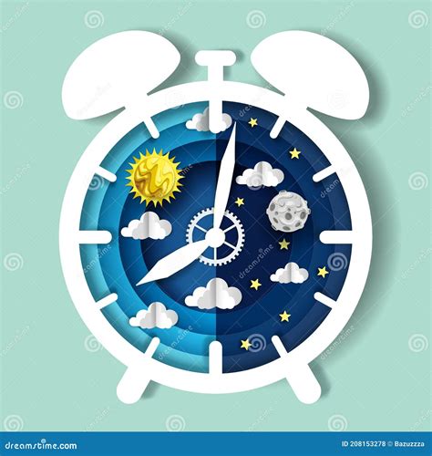 Circadian Rhythm And Daily Activities Cartoon Vector Cartoondealer