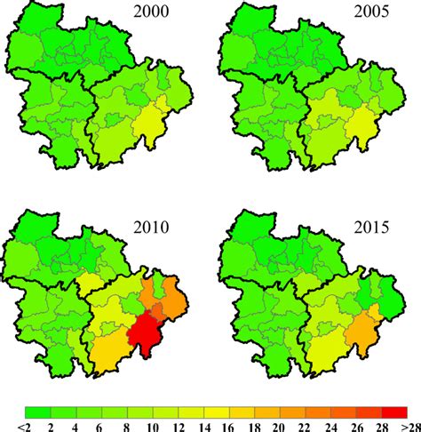 Spatial Temporal Dynamic Variations Of Water Carrying Capacity Across Download Scientific