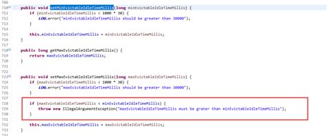 Spring Boot 20下 Evictableidletimemillis 配置特殊情况下发生异常 · Issue 2564 · Alibabadruid · Github