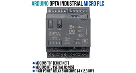 Arduino Opta Industrial Micro Plc Rs485 Micro Robotics