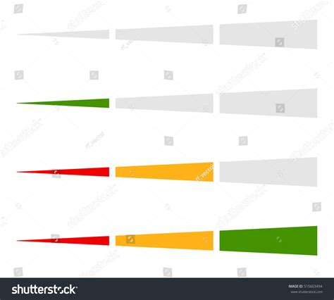 Level Indicator Progress Bar Element Set Stock Vector Royalty Free Shutterstock