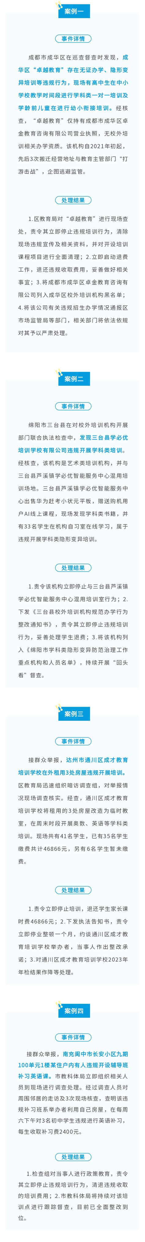 通报！阆中这家校外培训机构被查处！教育四川花花
