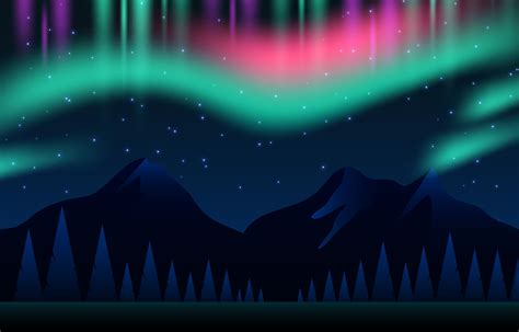 Aurora Borealis Northern Light Background 10838586 Vector Art At Vecteezy