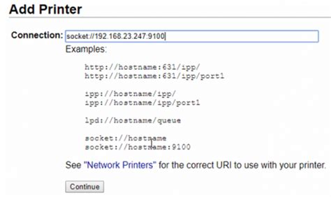 Adding A IPP Printer On Linux MiniWiki