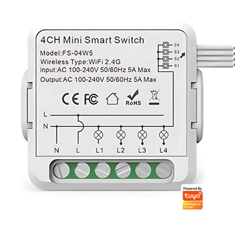 Wifi Smart Switch Module 4 Gang