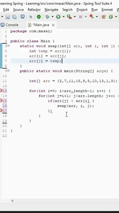 Selection Sort Algorithm In Java Java Development Shashank Dubey Youtube