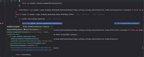 Strawberry Shake Runtime Argumentnullexception Caused By Possible Code Generation Bug When