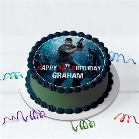 Round Resident Evil Personalized Cake Images Add A Special Touch To