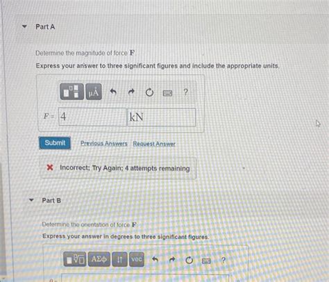Solved Determine The Magnitude And Orientation Of θ Of Force
