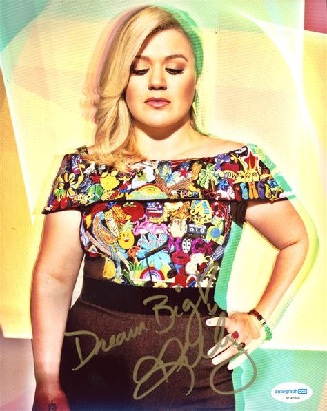 Kelly Clarkson Sexy Signed Autograph 8x10 Photo Acoa Outlaw Hobbies