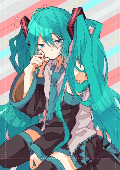 Hatsune Miku Vocaloid Drawn By Pqmn O Danbooru