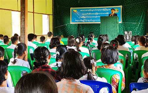 အ ထ က ရွှေကျောင်း တွင် အားကစားဆိုင်ရာ အသိပညာပေး ဟောပြောသရုပ်ပြပွဲကျင်းပ